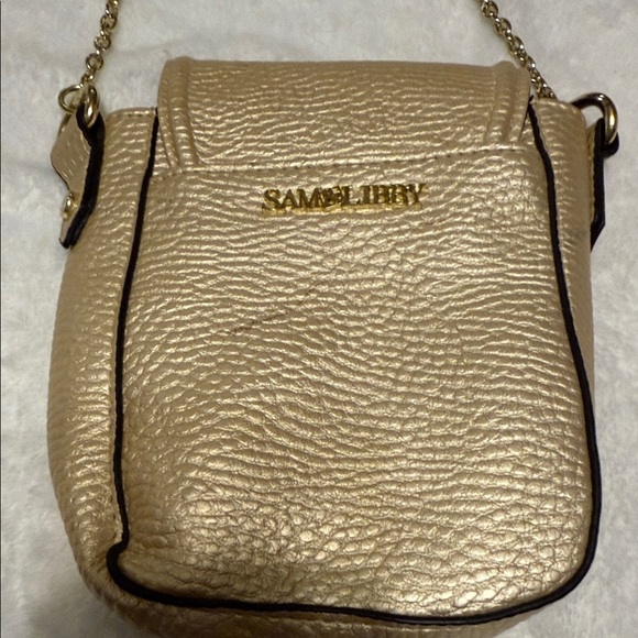 Sam & Libby | Bags | Sam Libby Metallic Gold Crossbody Organizer Bag ...